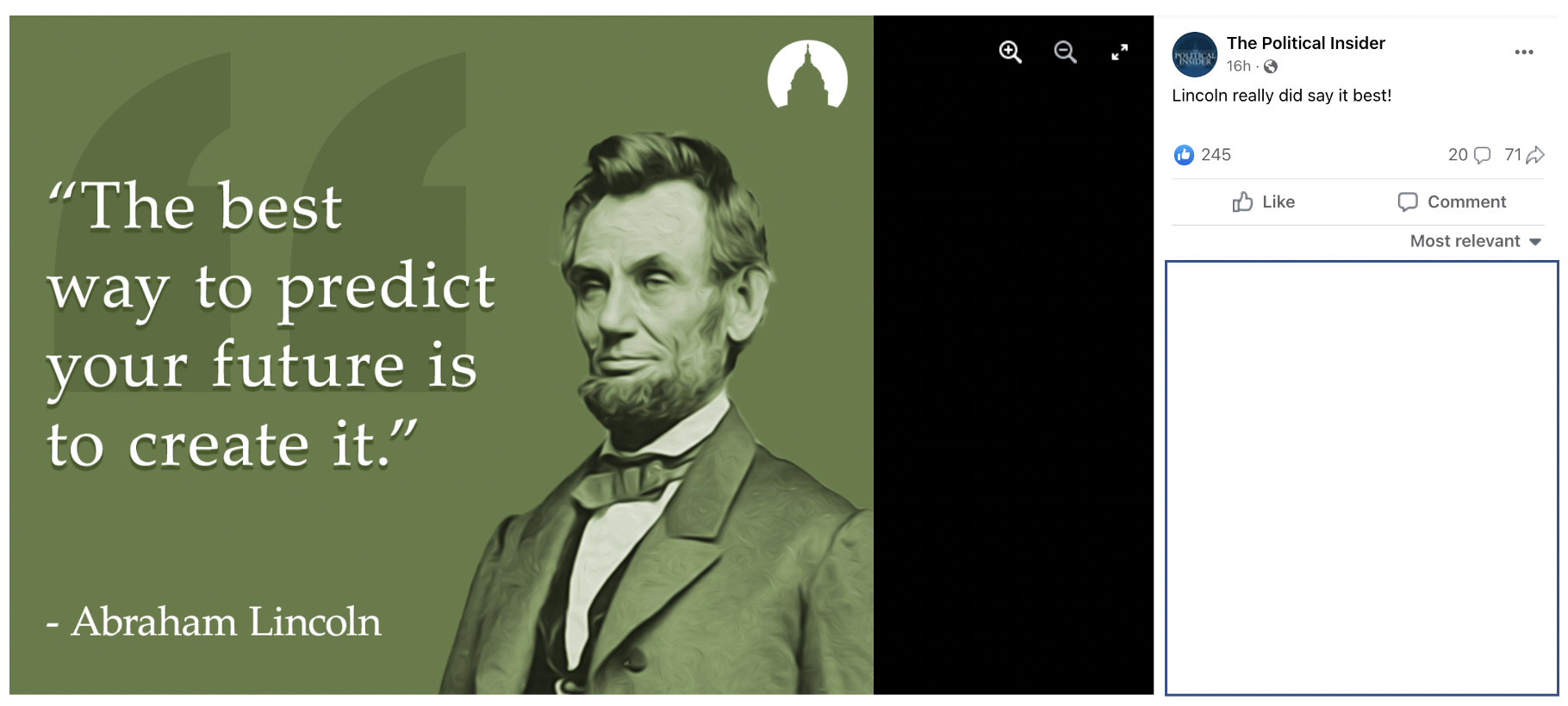 Fact Check: Lincoln Did NOT Say 'The Best Way To Predict Your Future Is To Create It' | Lead Stories